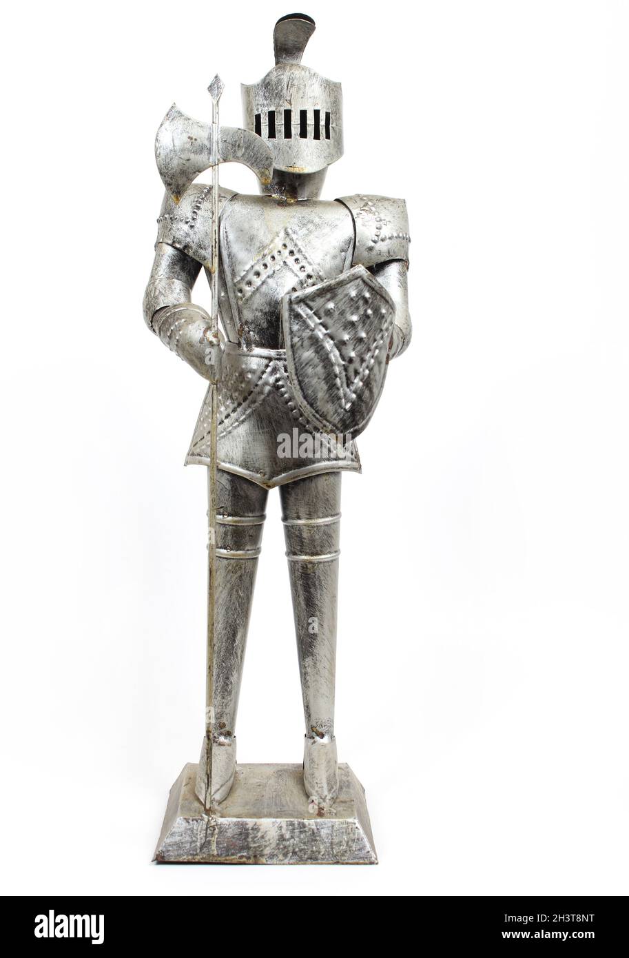 Knight on White Background Stock Photo - Alamy