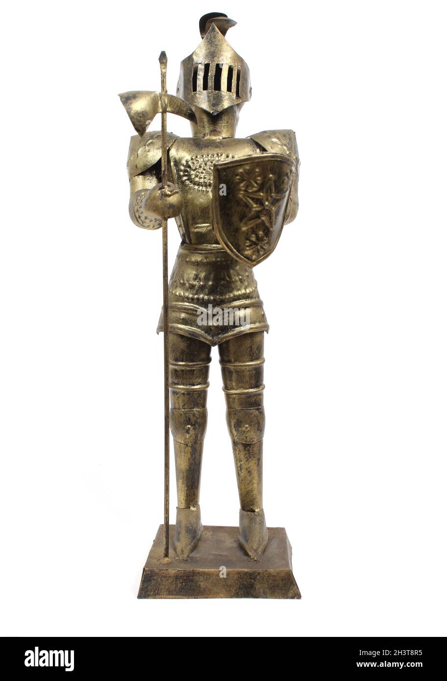 Knight on White Background Stock Photo - Alamy