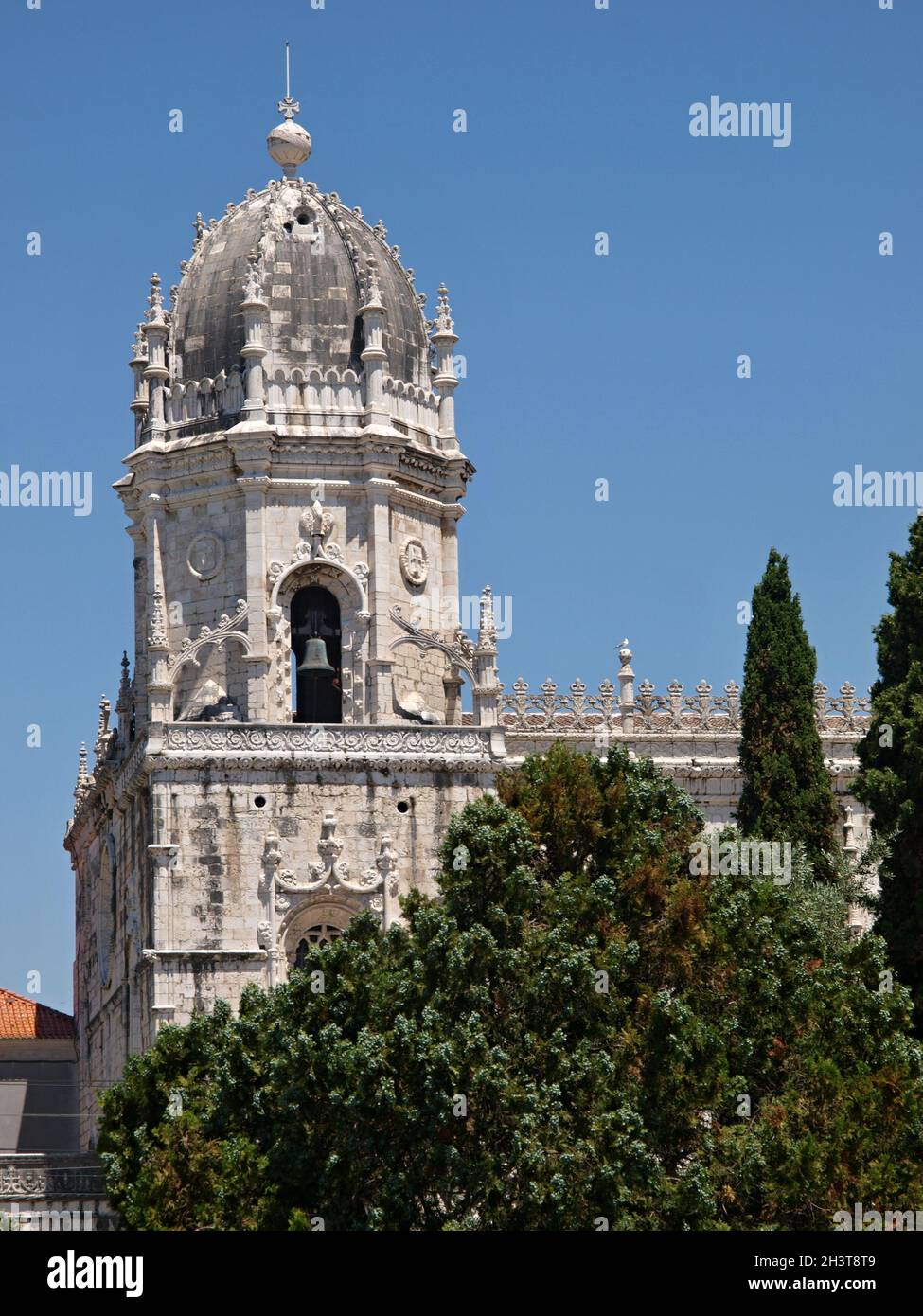 Belem Cathedral Tower in Lisbon - Portugal Stock Photo - Alamy
