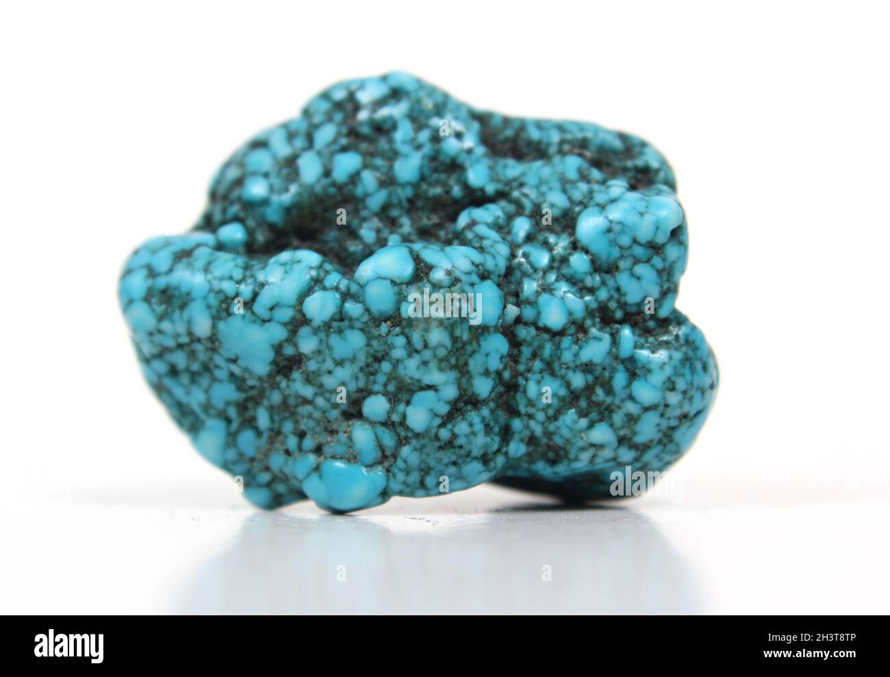 Rock Mineral Isolated on White Turquoise Stock Photo - Alamy