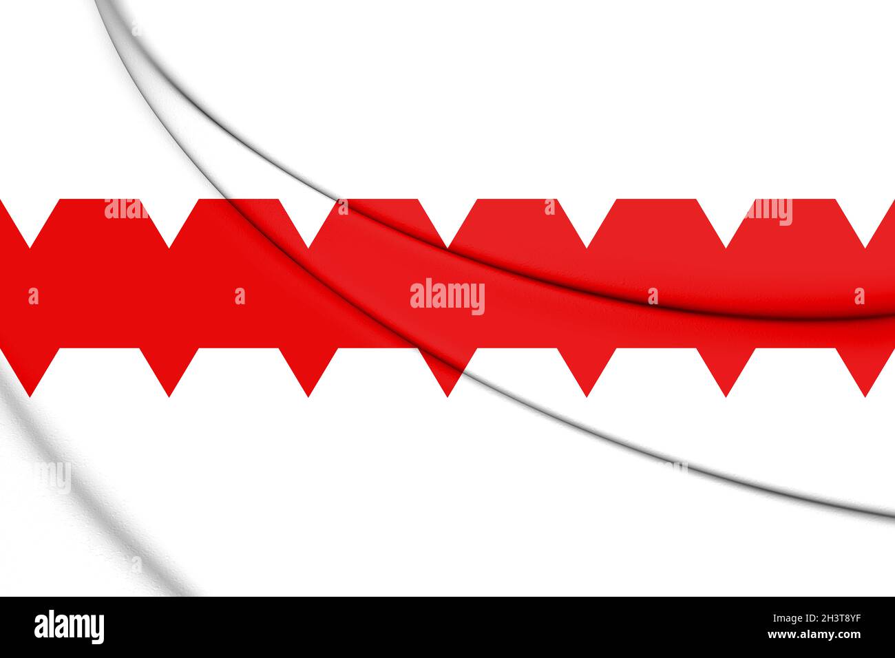 3D Flag of Omsk, Russia. 3D Illustration Stock Photo - Alamy