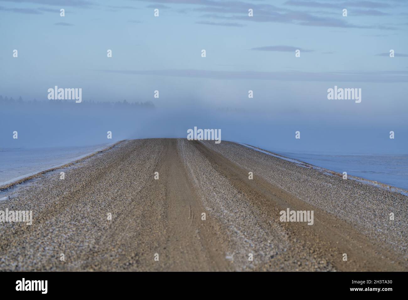 Prairie Winter Scene Stock Photo - Alamy