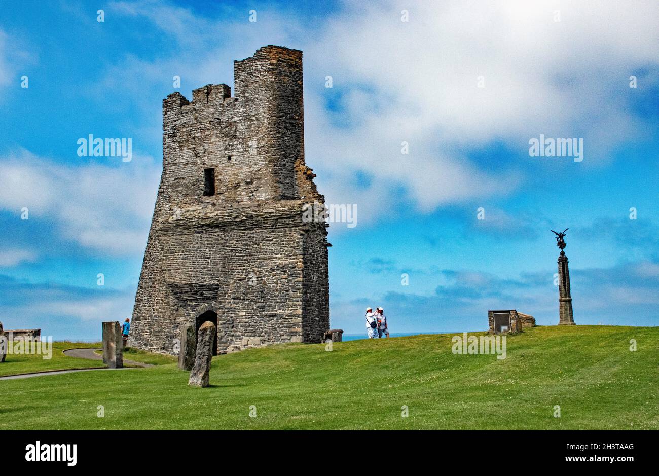 Aberystwyth castle, The North gate within the inner ward Stock Photo ...