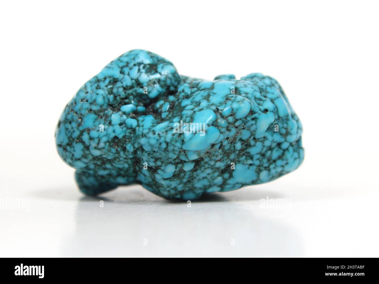 Rock Mineral Isolated on White Turquoise Stock Photo - Alamy