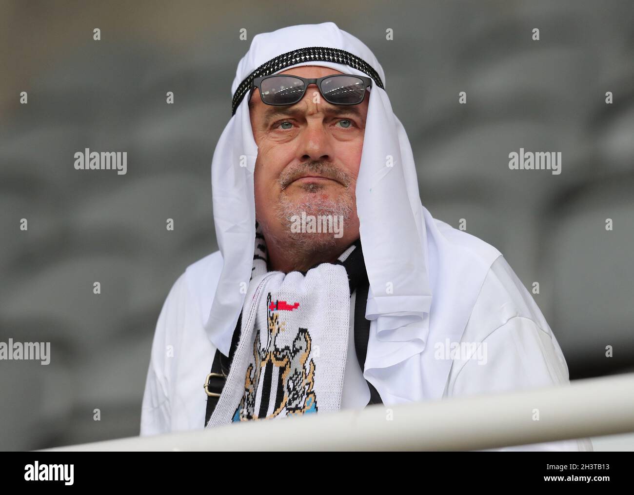 NEWCASTLE FAN, NEWCASTLE UNITED FC V CHELSEA FC, 2021 Stock Photo - Alamy
