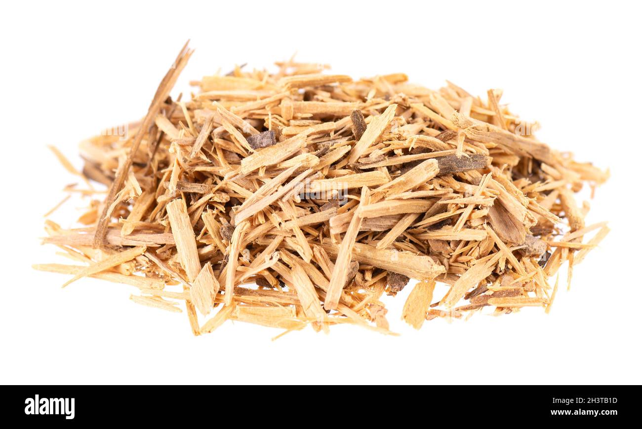 Muira Puama herbal tea, isolated on white background. Natural potency ...