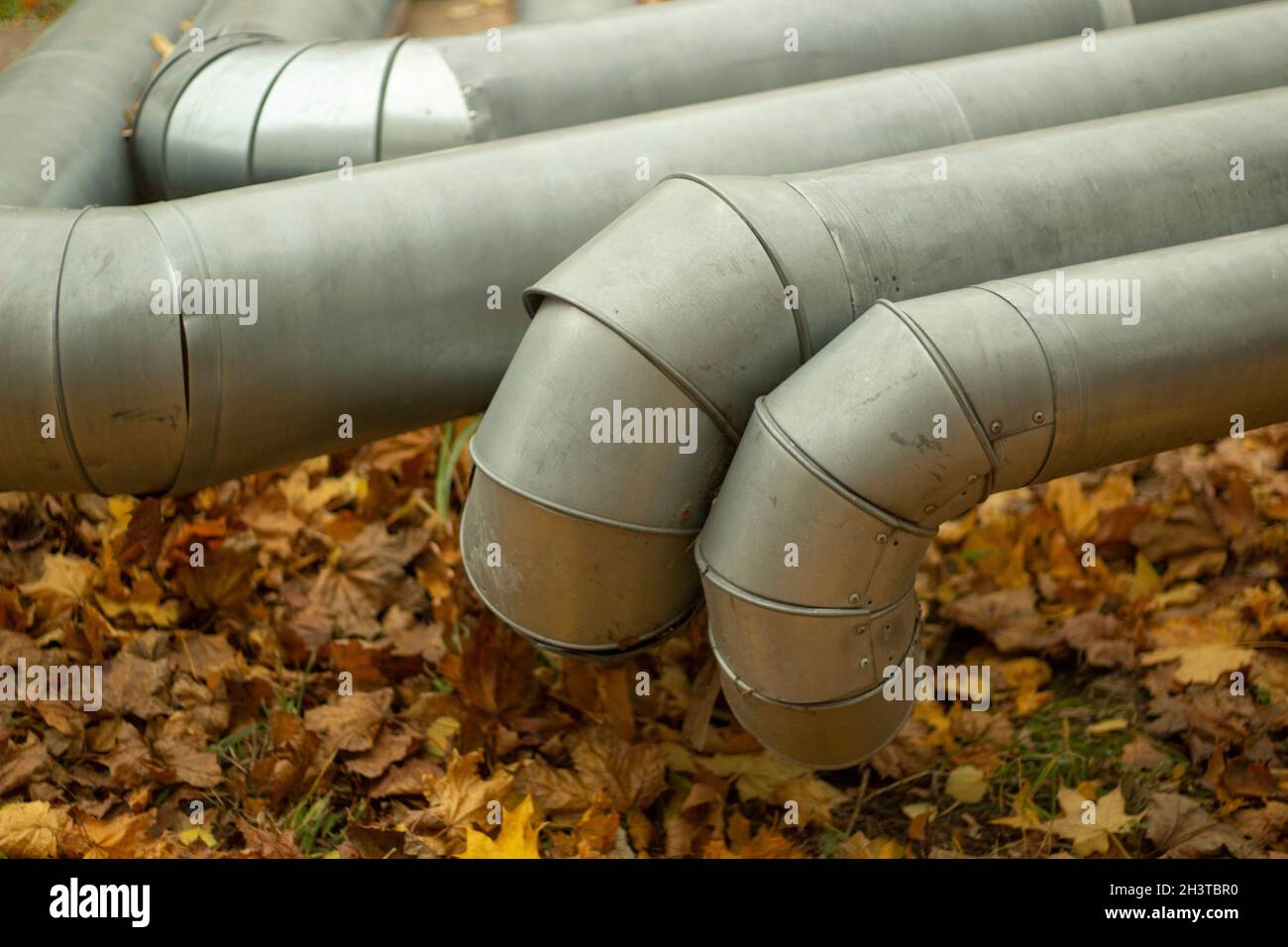 Bending of pipes. Industrial stainless steel pipes. Industry details ...