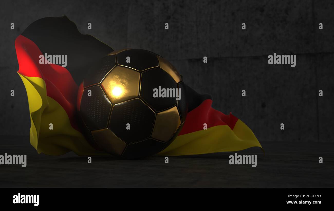 Football German Flag Stock Photo - Alamy