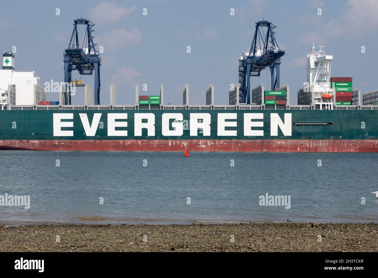 Evergreen Ever Given container ship which famously blocked the Suez ...