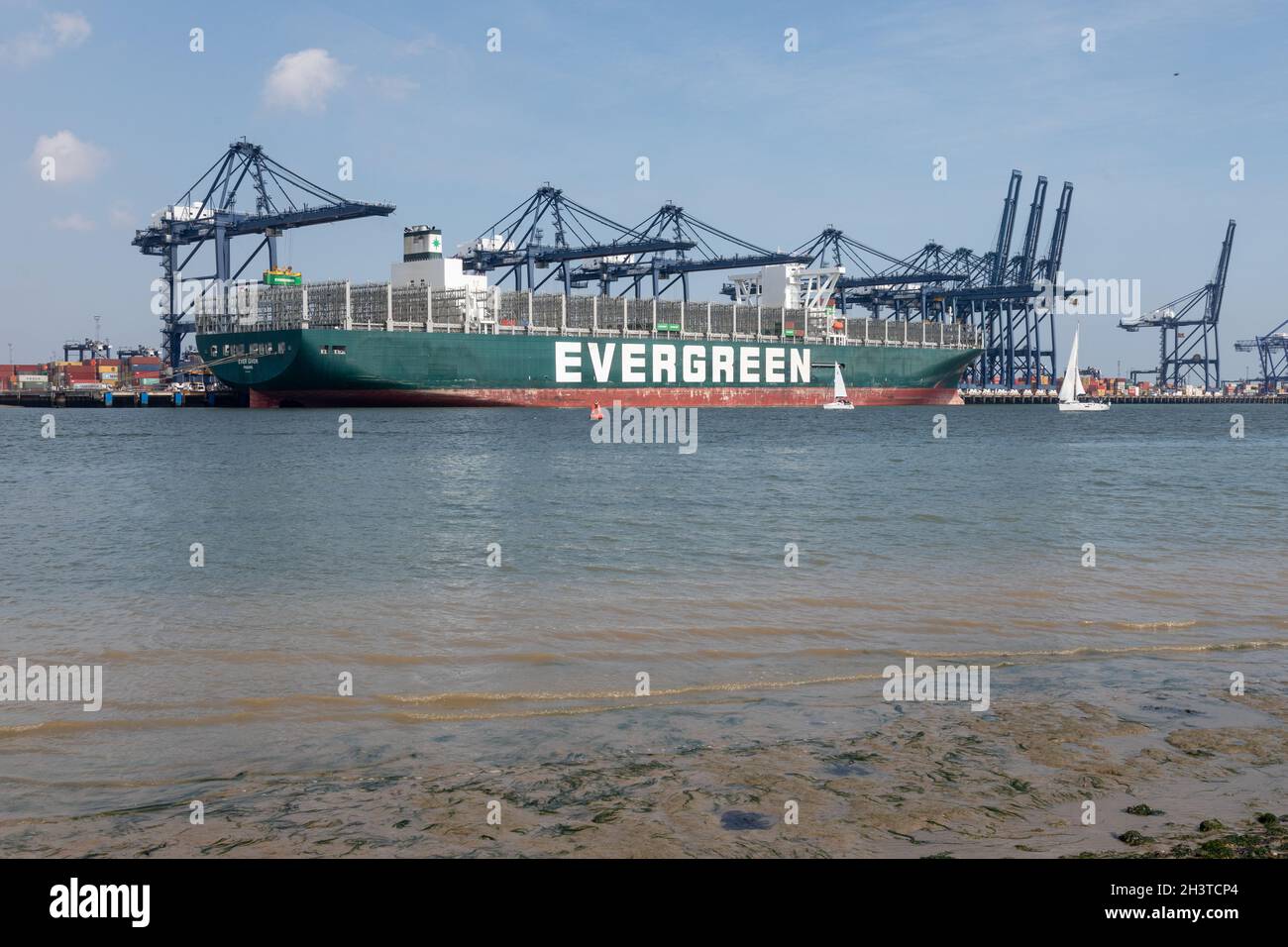Evergreen Ever Given container ship which famously blocked the Suez ...
