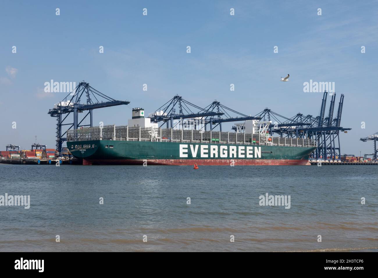 Evergreen Ever Given container ship which famously blocked the Suez ...
