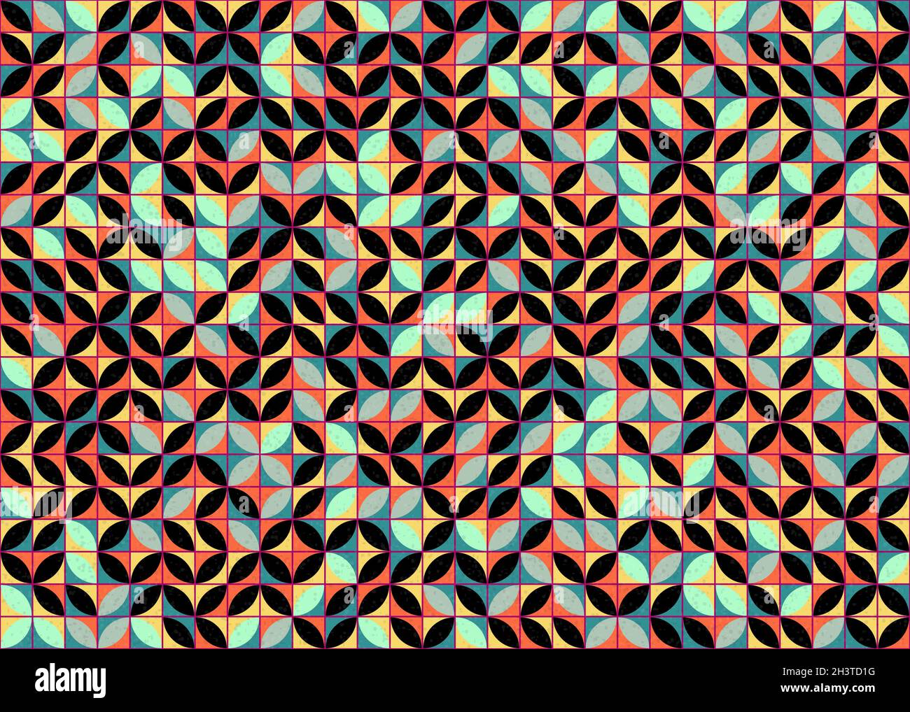 Abstract Geometrical generative computational art illustration Stock ...