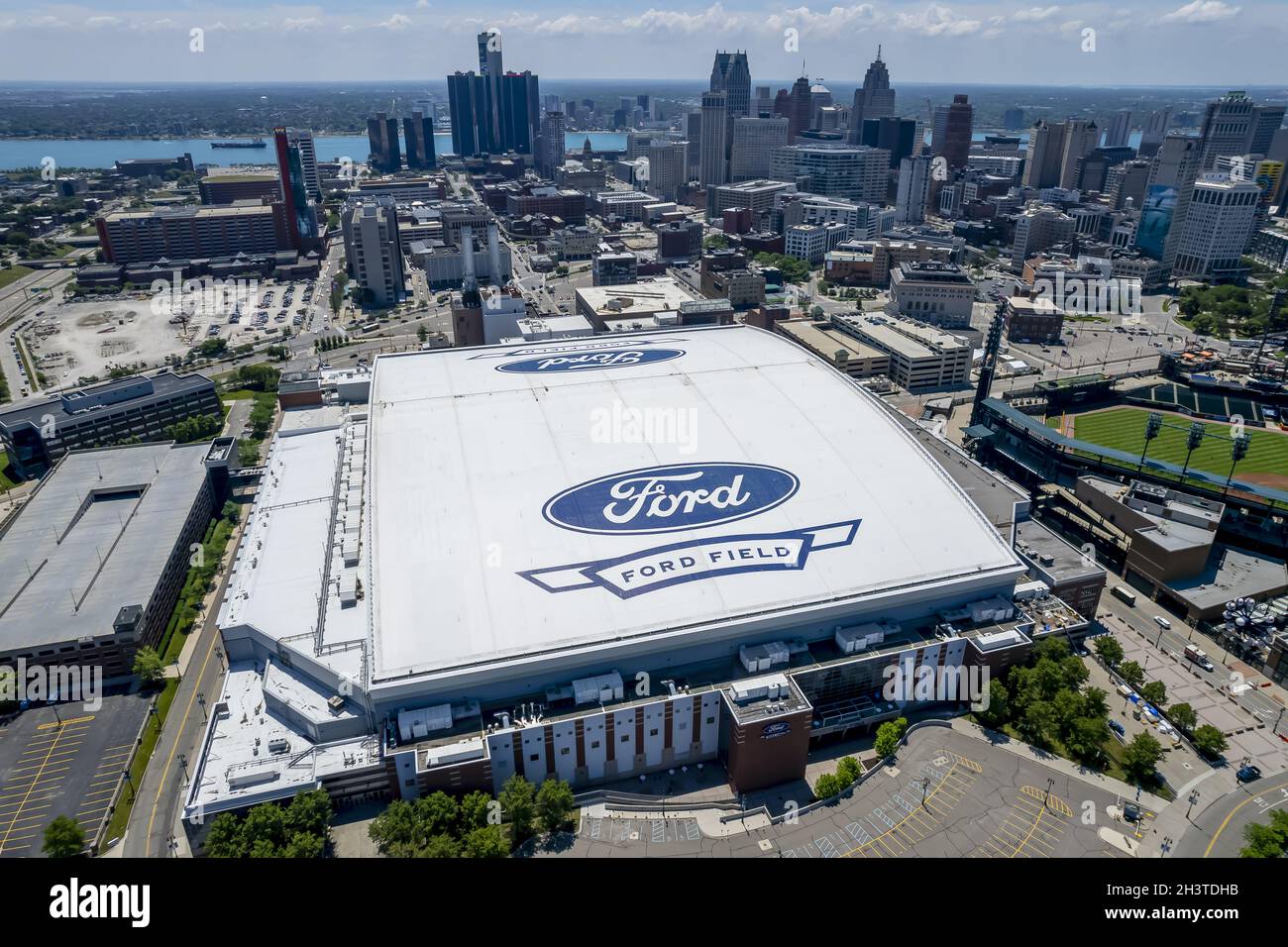 Comerica park aerial hi-res stock photography and images - Alamy