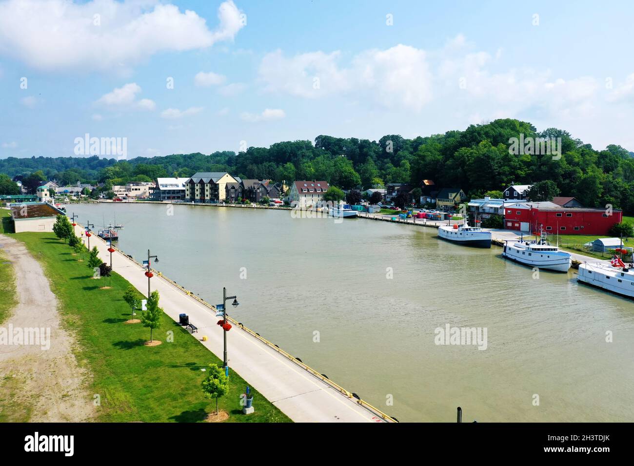 An aerial view of port stanley hi-res stock photography and images - Alamy