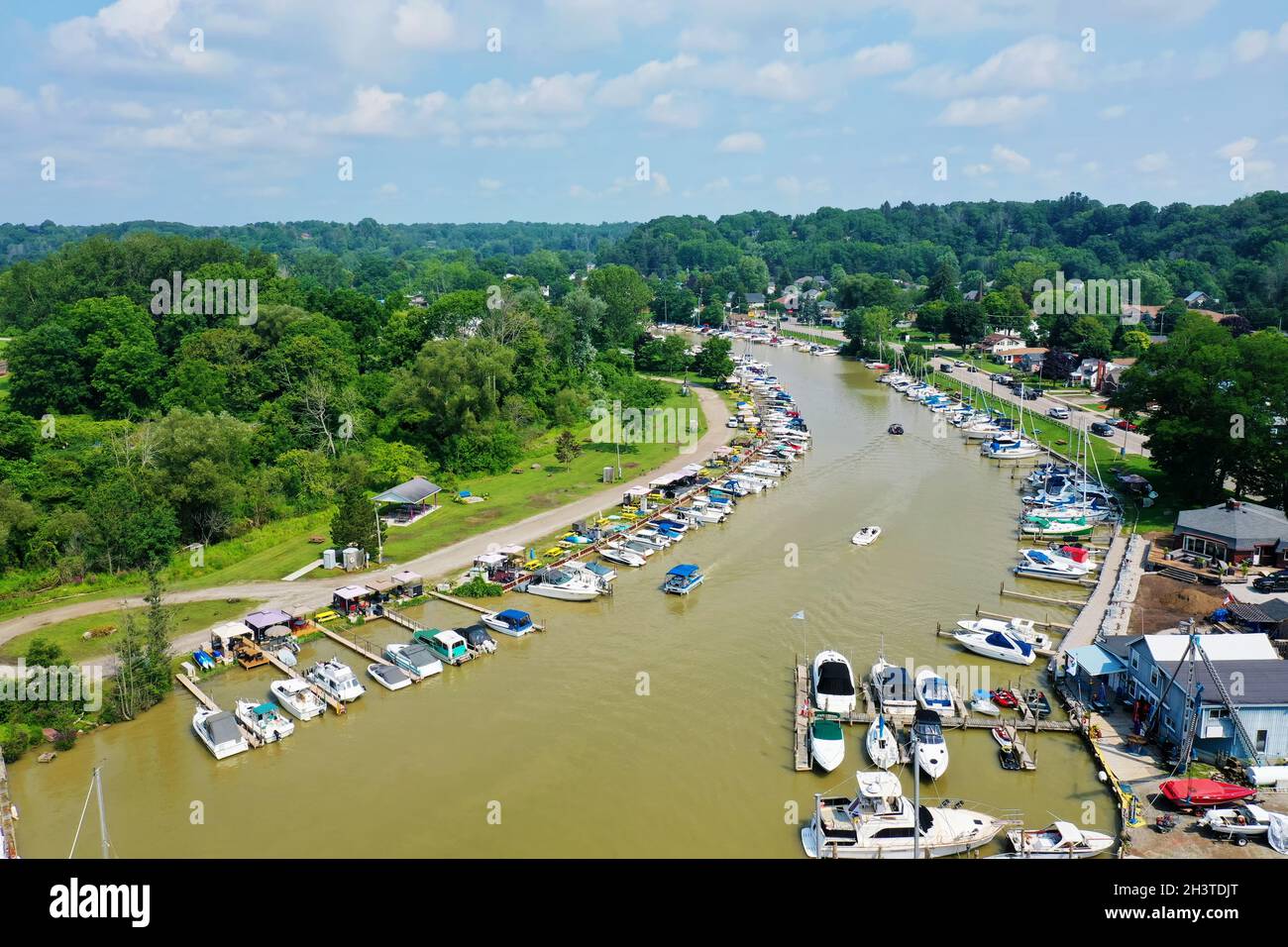 An aerial view of port stanley hi-res stock photography and images - Alamy