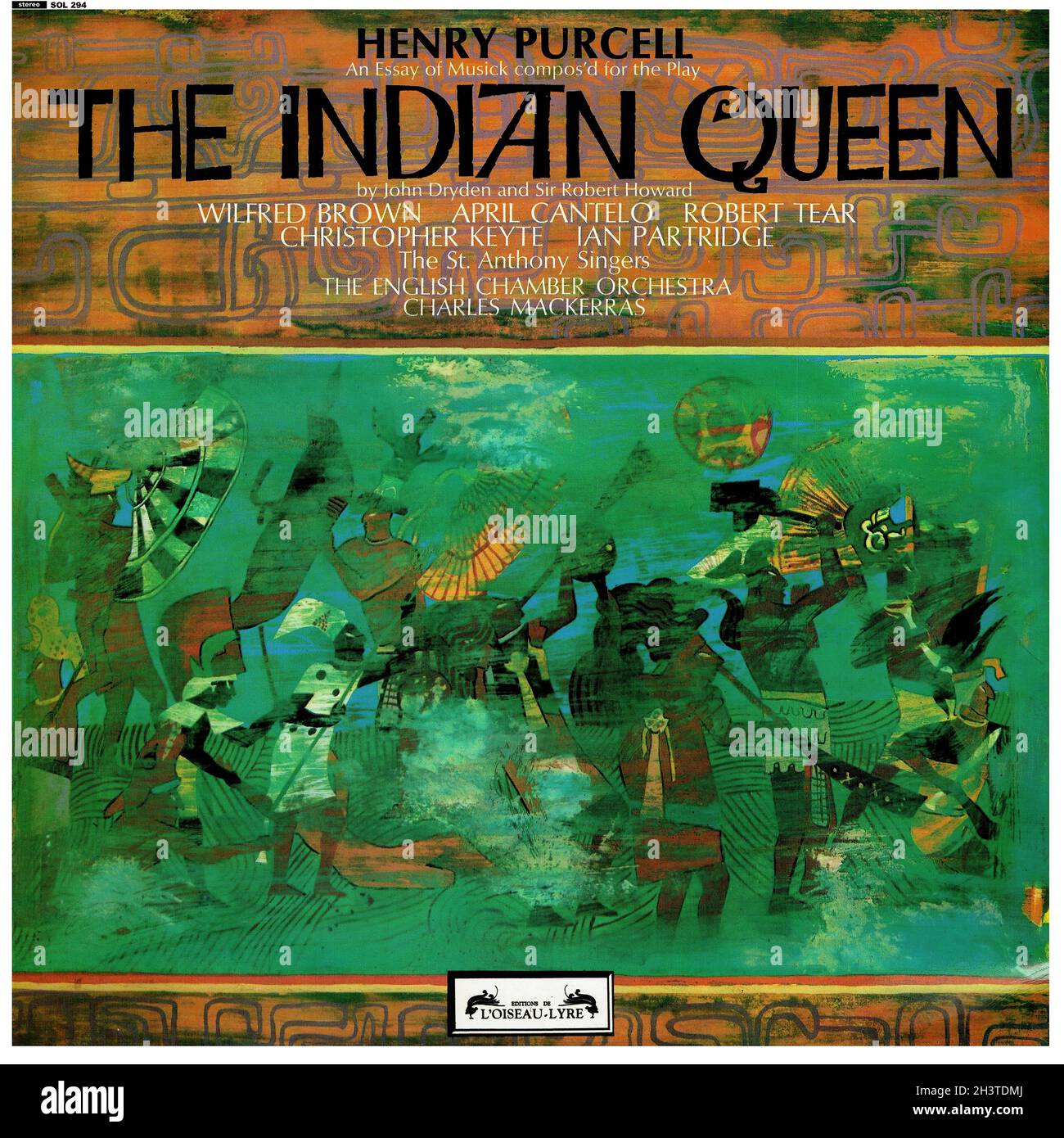 Purcell The Indian Queen - Mackerras L'Oiseau Lyre 1 - Classical Music Vintage Vinyl Record ...