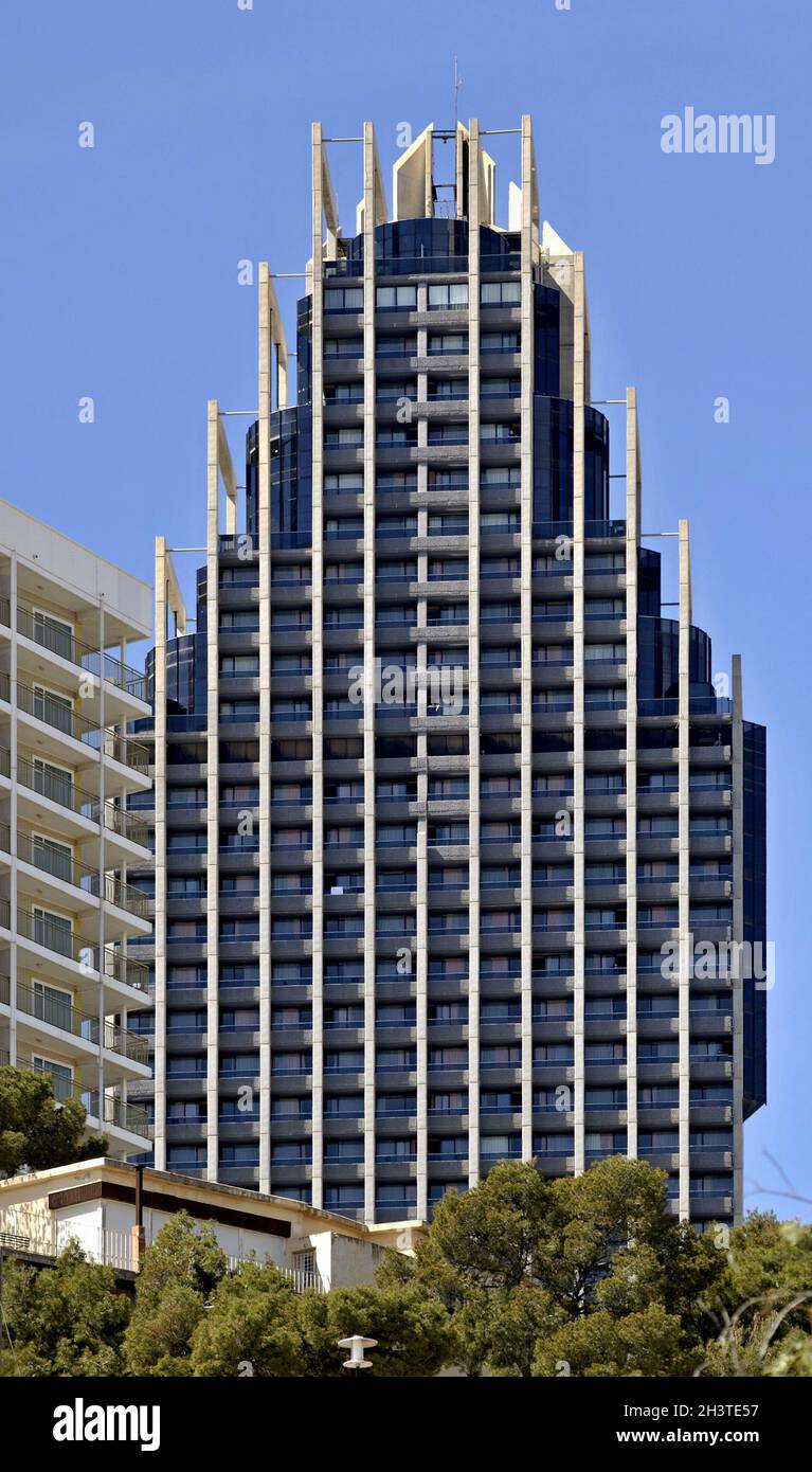 Bali tower in Benidorm, Alicante - Spain Stock Photo - Alamy