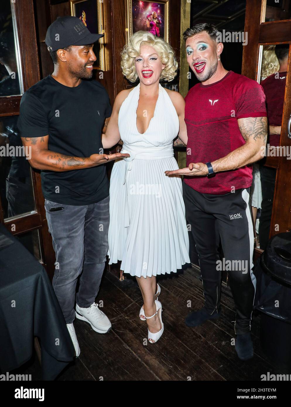 London, UK. 28th Oct, 2021. Simon Webbe, Isabella Bliss and Duncan ...