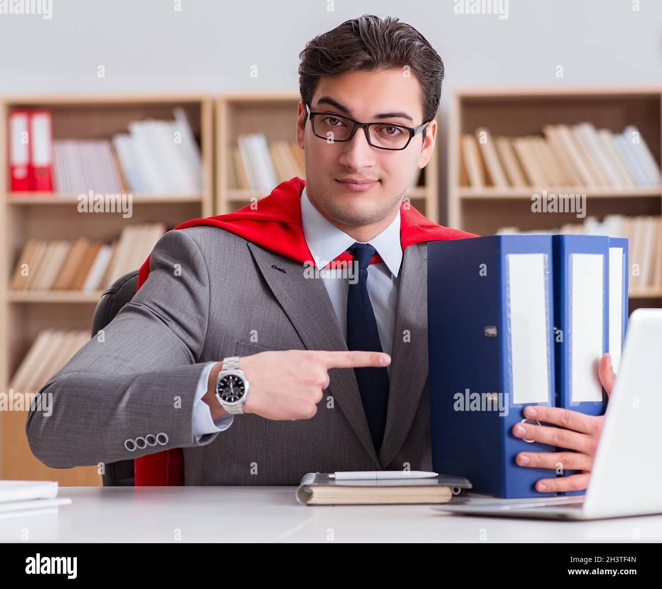 Office superhero super employee superhero hi-res stock photography and ...