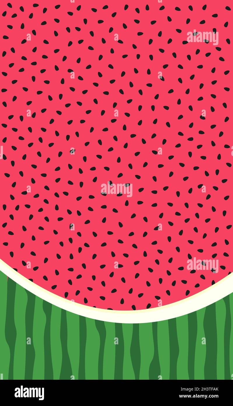 Realistic background of ripe red - pink watermelon - Vector Stock Photo ...