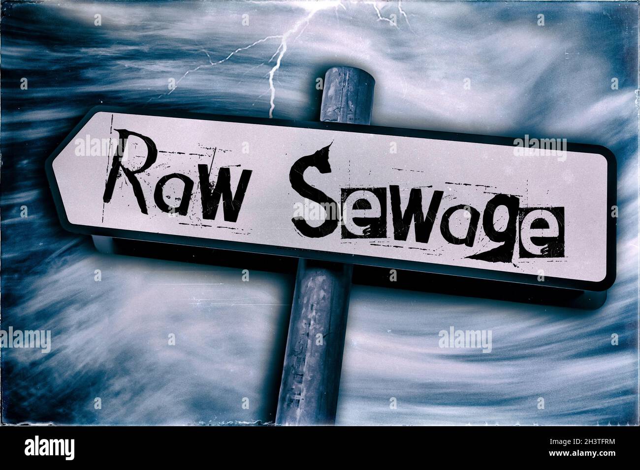 Sewage overflow sign hi-res stock photography and images - Alamy