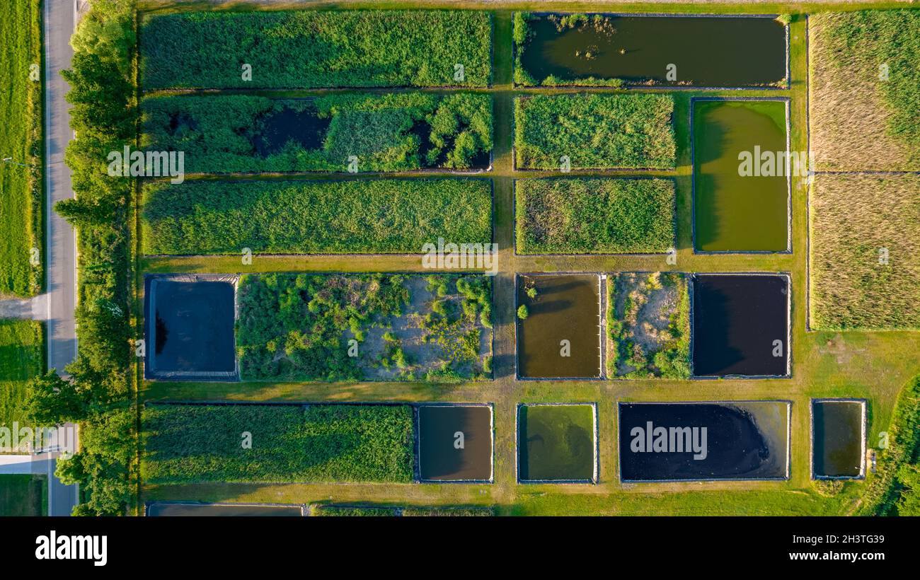 Beautiful natural Patterns of Farmfields in Countryside at Summer ...