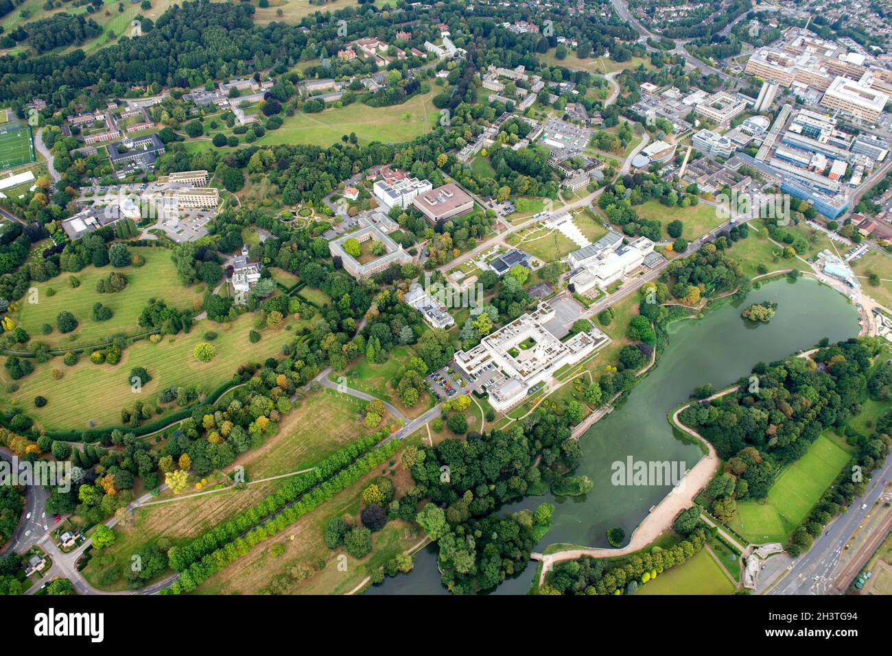 Aerial image of Highfields Park and University Park Campus in ...