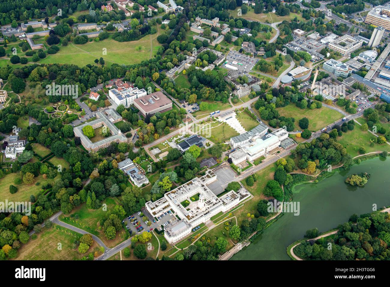 Aerial image of Highfields Park and University Park Campus in ...