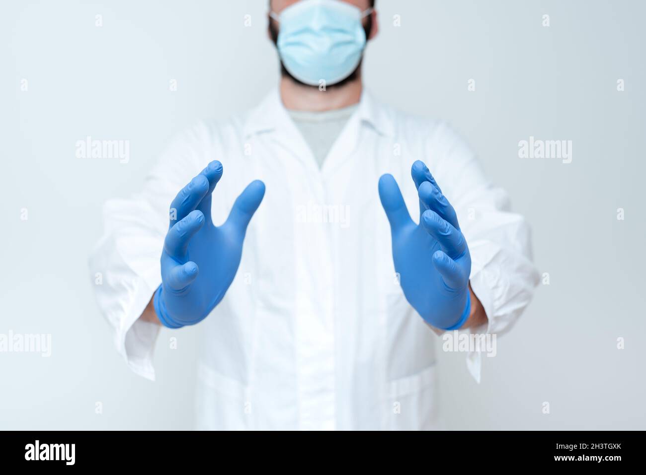 Scientist Demonstrating New Technology, Doctor Giving Medical Advice ...