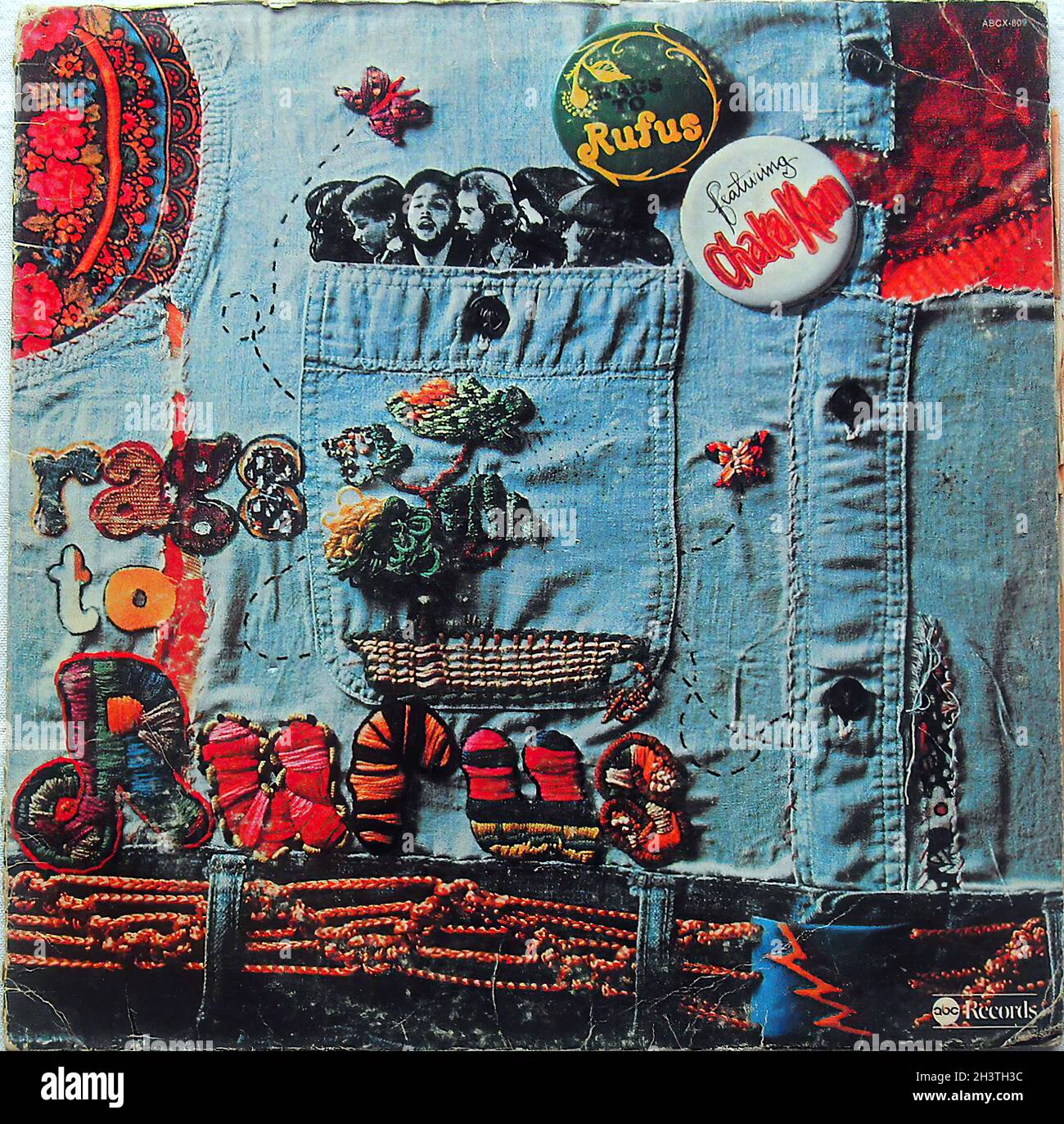 1974 Rufus and Chaka Khan Lp Record Sleeve Rags to Rufus Album Cover ...