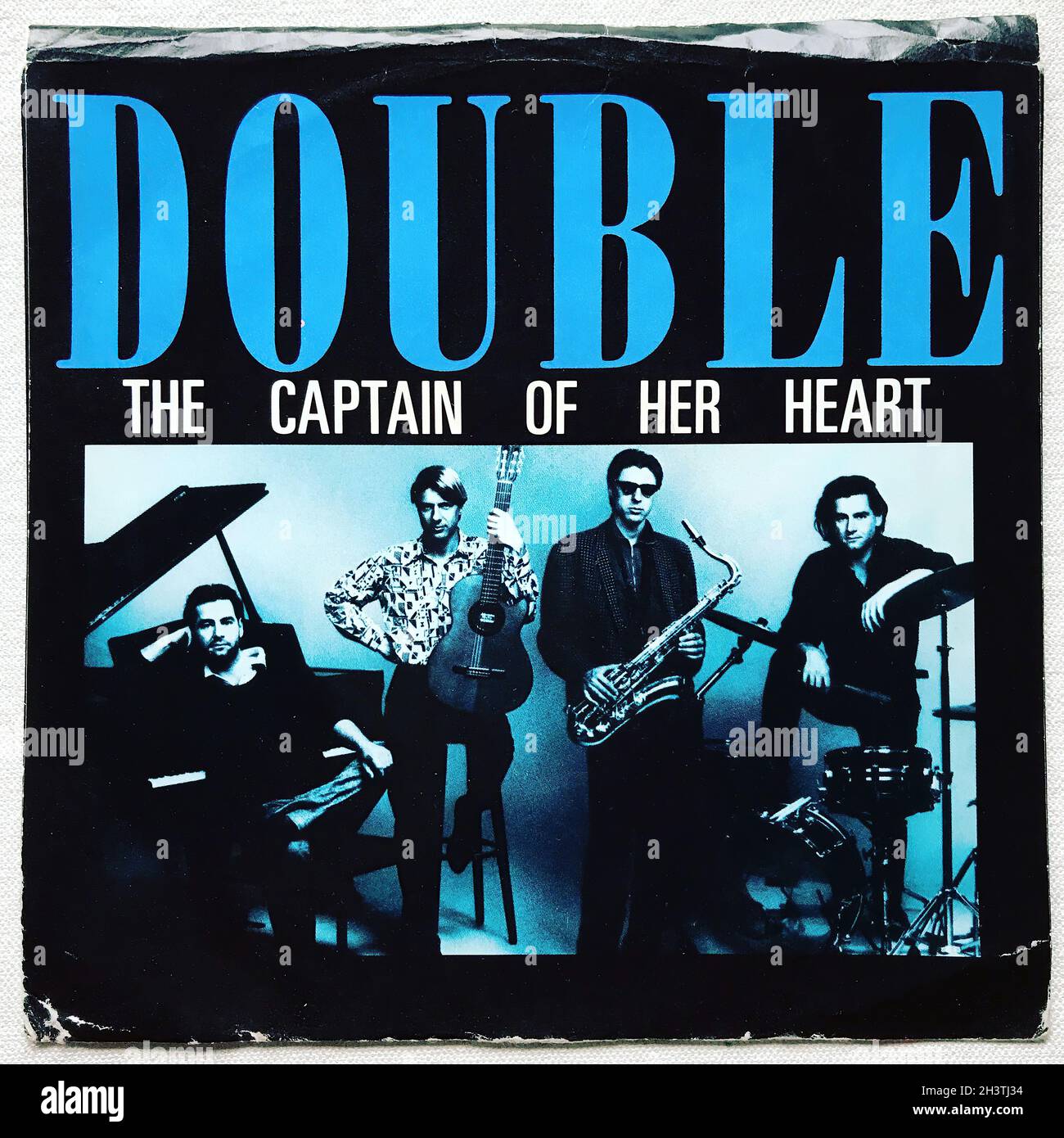 1980s 7 Inch Single - Double - Original Vinyl Record 01 Stock Photo - Alamy