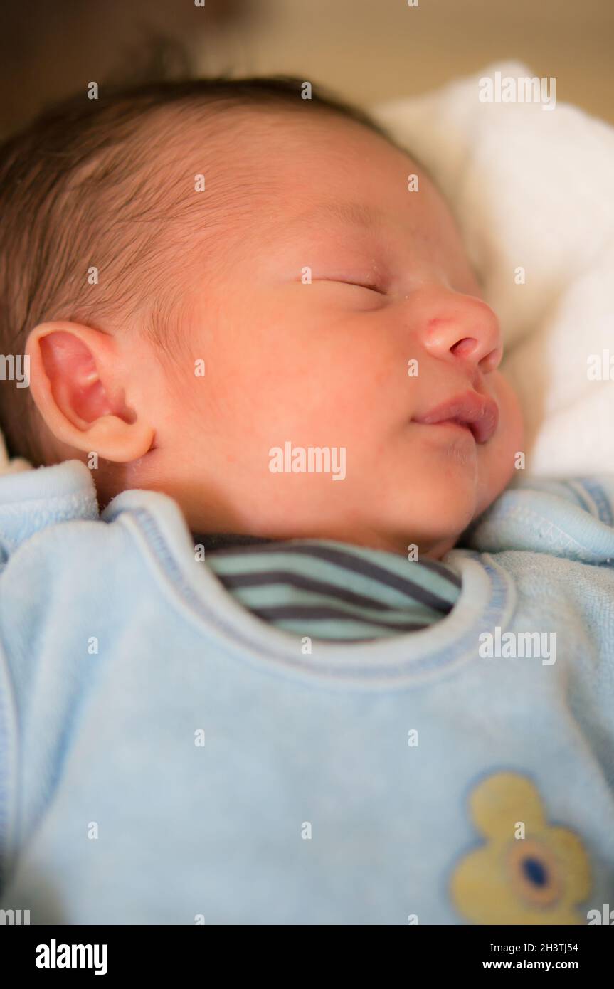 Oung baby boy in deep sleep Stock Photo - Alamy