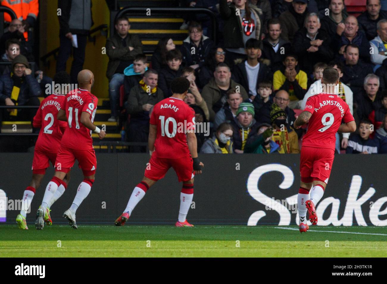 Che Adams #10 of Southampton celebrates scoring a goal Stock Photo - Alamy