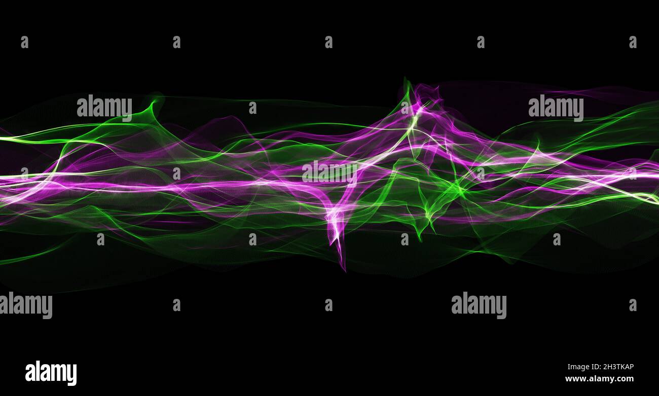 audio soundwave. Colorful music pulse oscillation. Glowing impulse ...