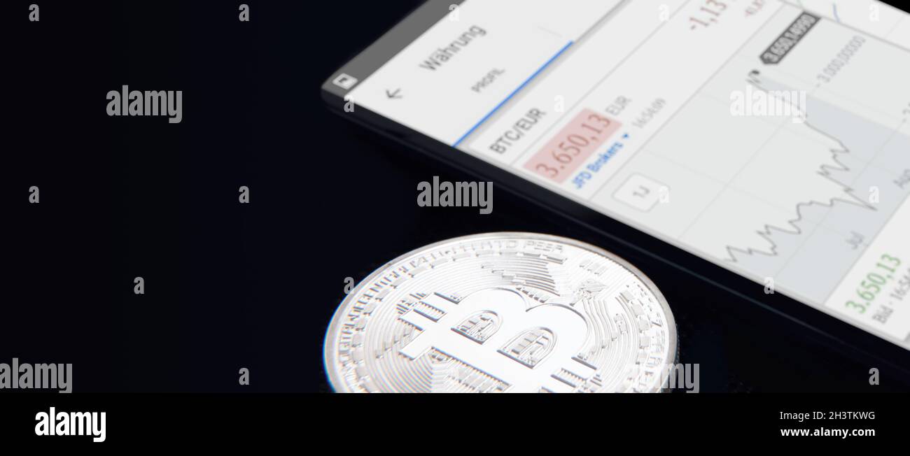 Bitcoin physical coin hi-res stock photography and images - Alamy