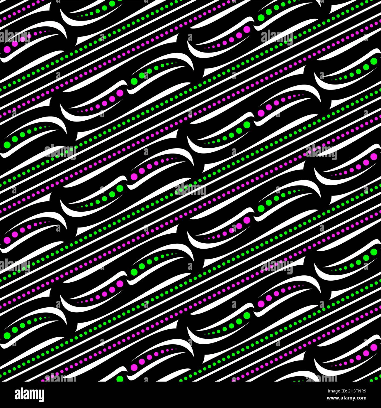 Vector decorative Seamless Pattern, square repeating ornament with ...