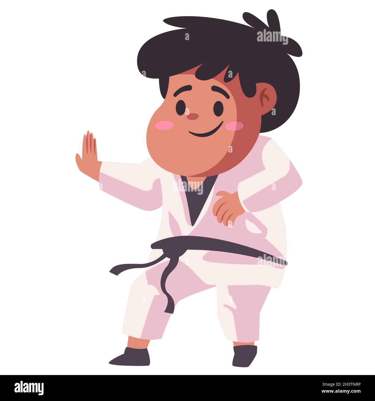 Children karate kick Stock Vector Images - Alamy