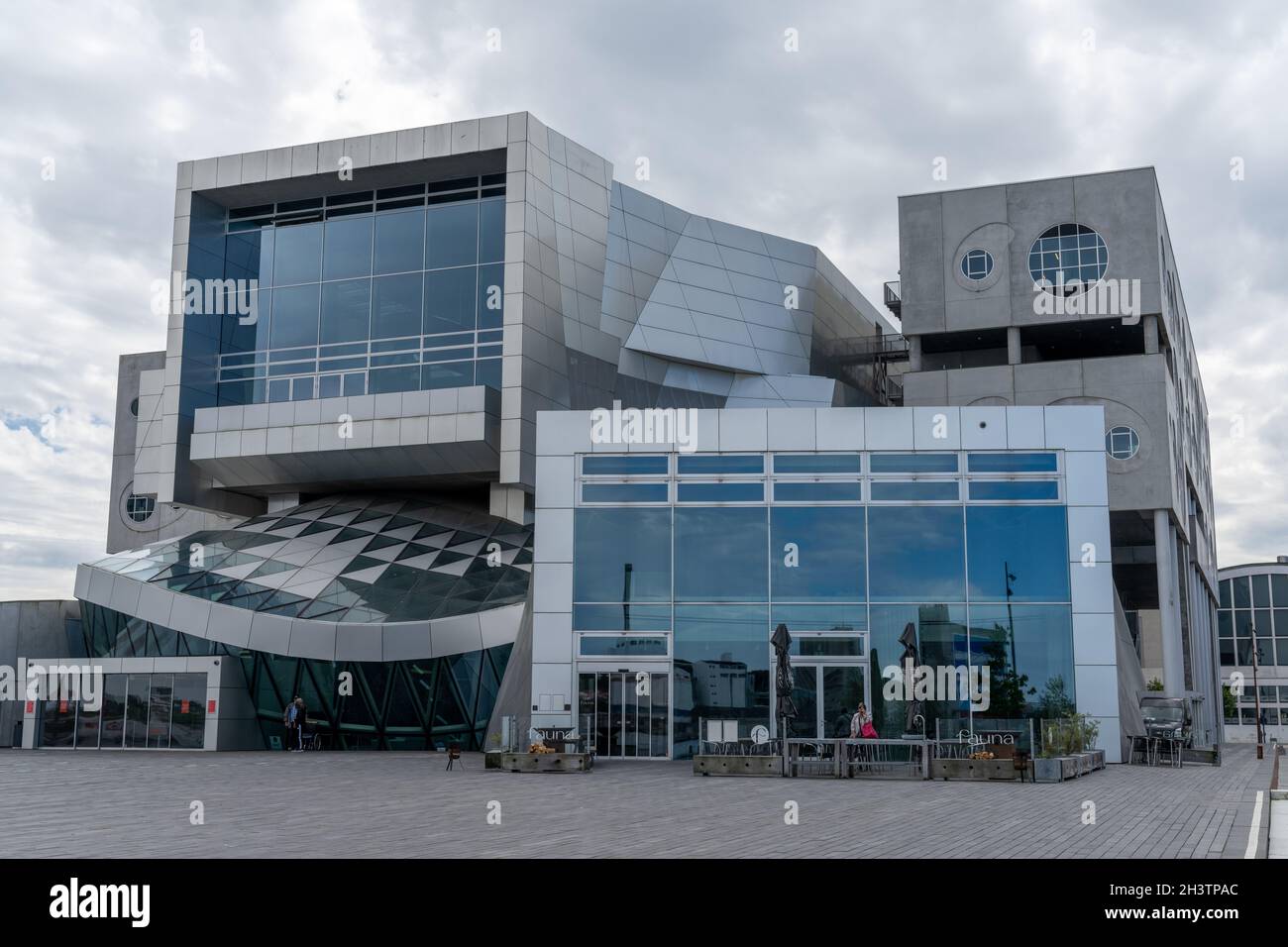 View of the iconic House of Music in Aalborg Stock Photo - Alamy
