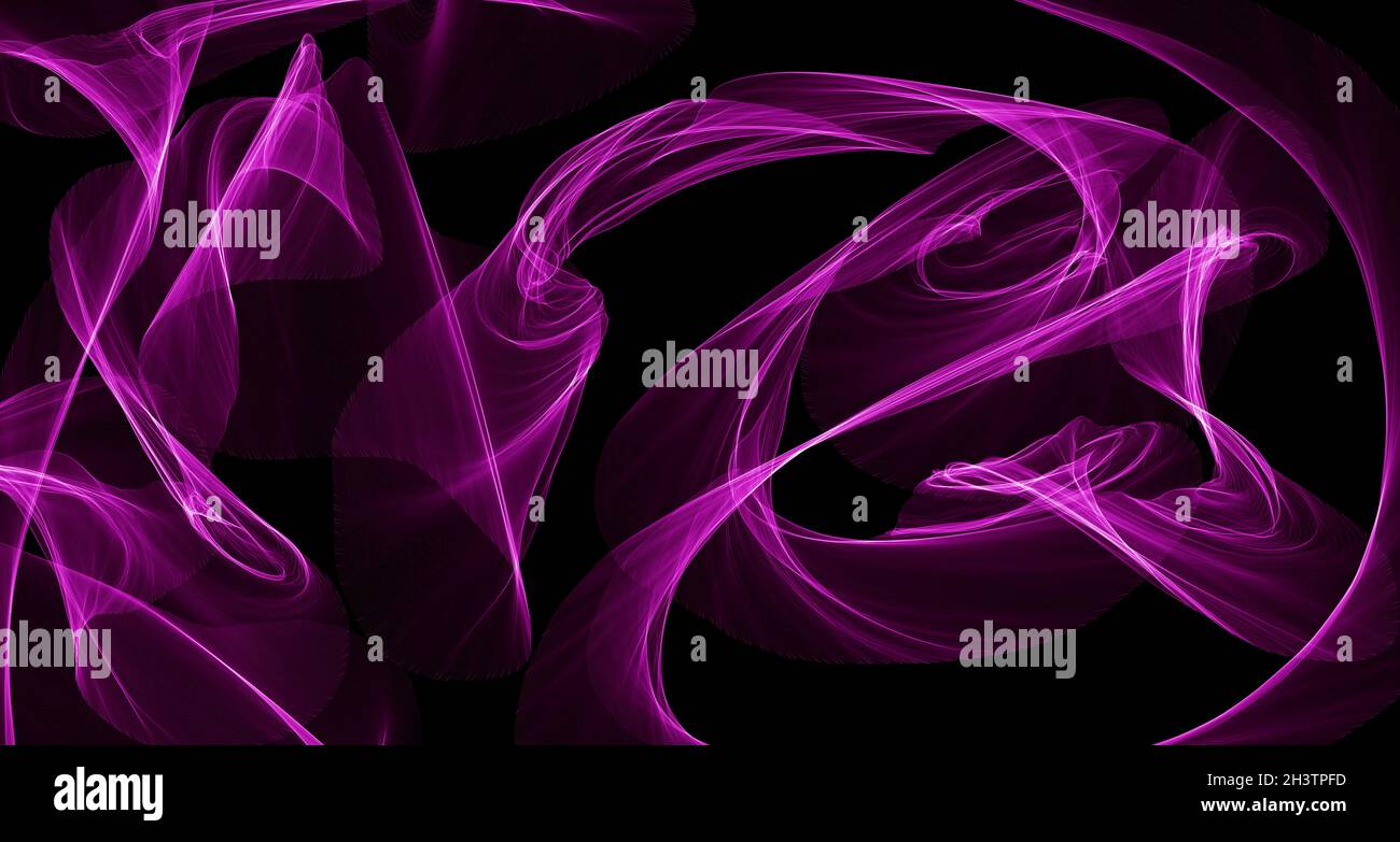 Neon Smoke, Modern abstract wide background, design of thin neon ...