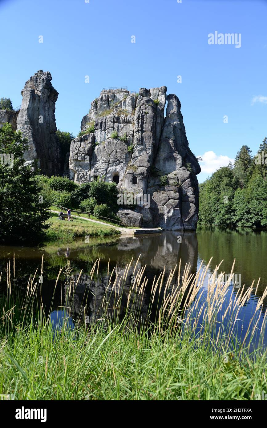 Externsteine in the Teutoburg Forest Stock Photo - Alamy