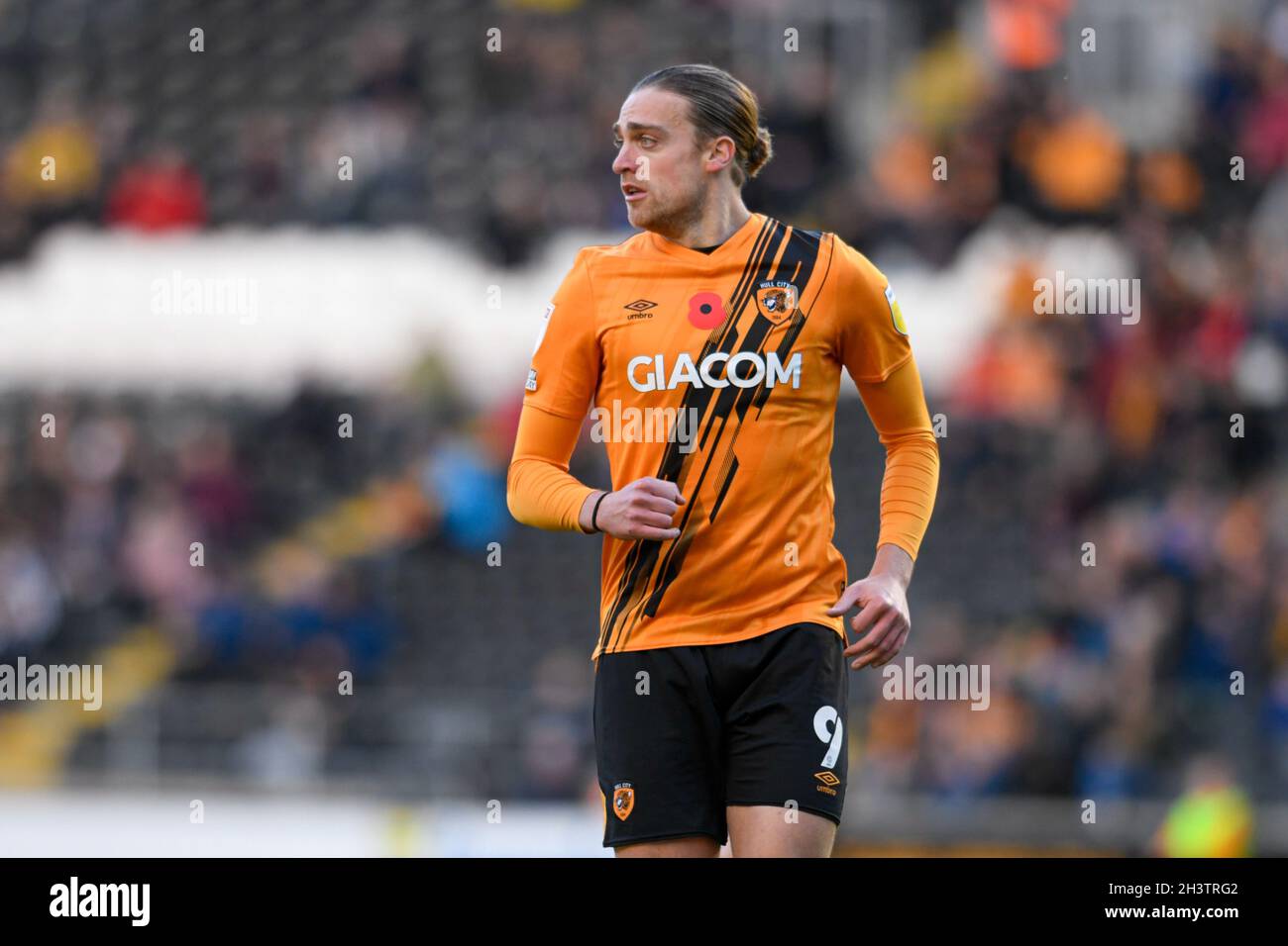Tom Eaves #9 of Hull City in action during the game Stock Photo - Alamy