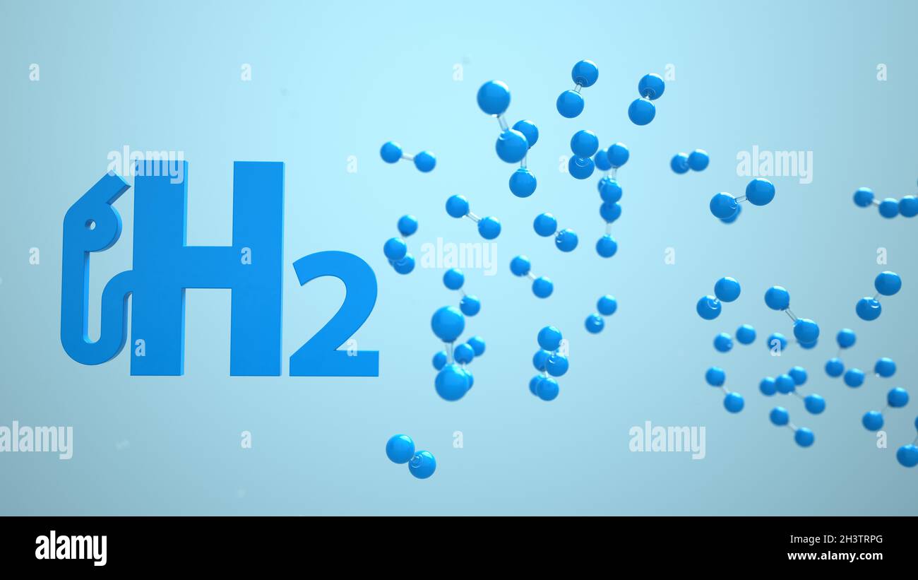 H2 Hydrogen Molecule Gas Pump Stock Photo - Alamy