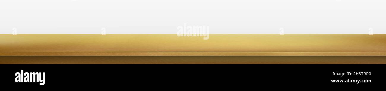 Metal gold table top, white background - Vector Stock Photo - Alamy