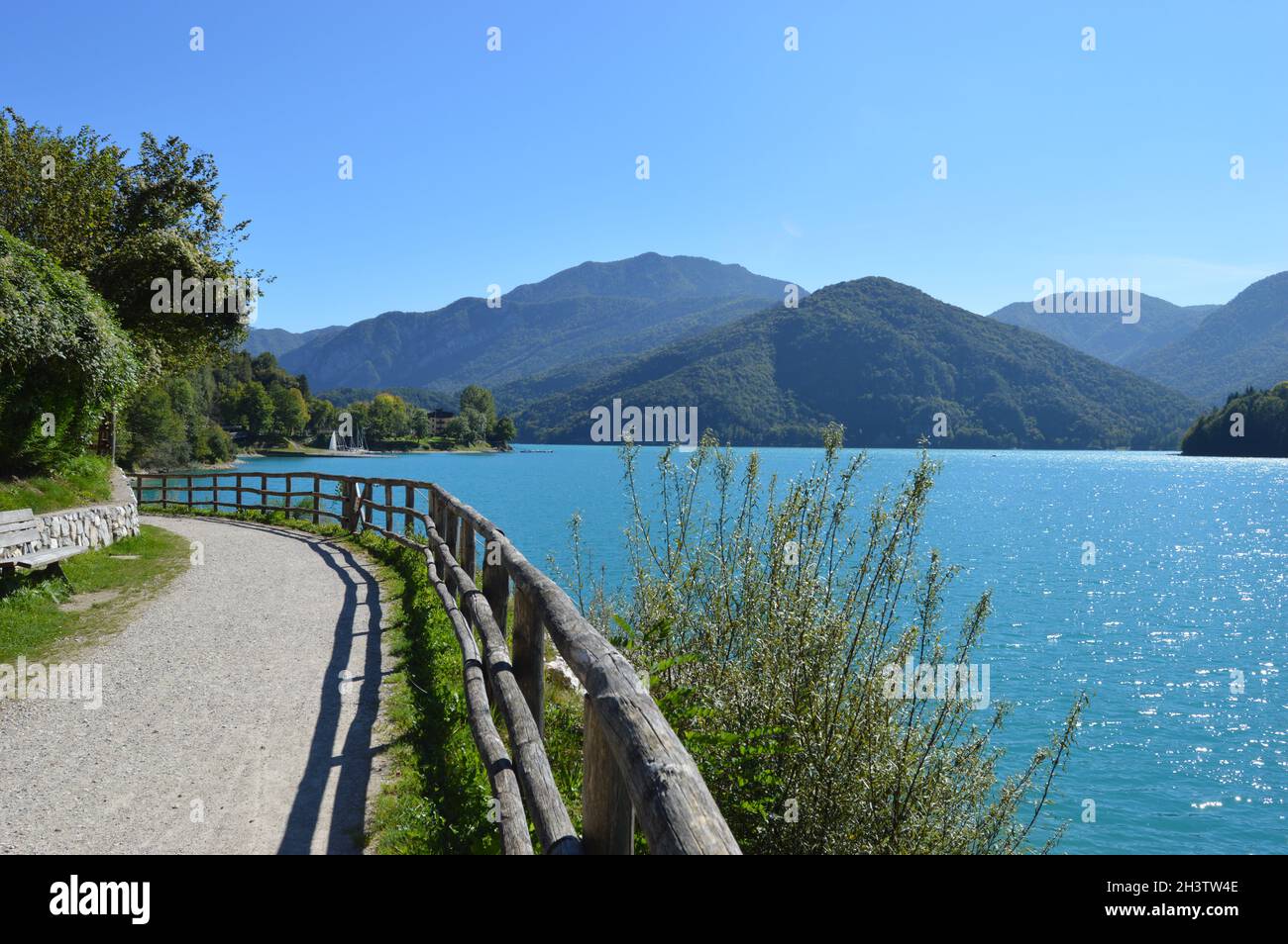 Lago di Ledro Stock Photo - Alamy