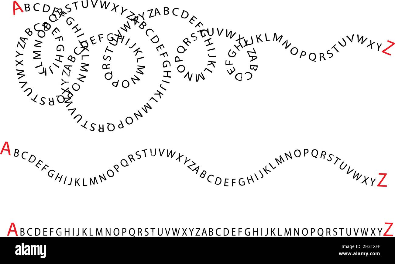 Complicated letters Stock Vector Images - Alamy