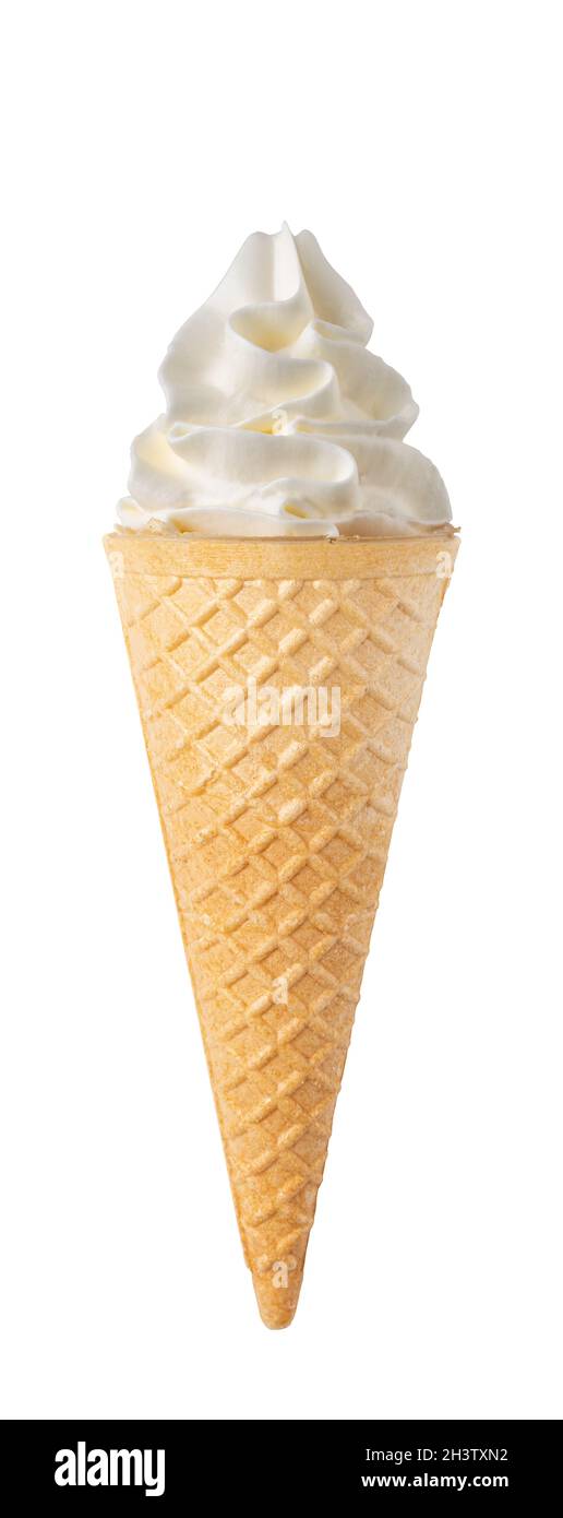 Ice cream with cone Stock Photo - Alamy