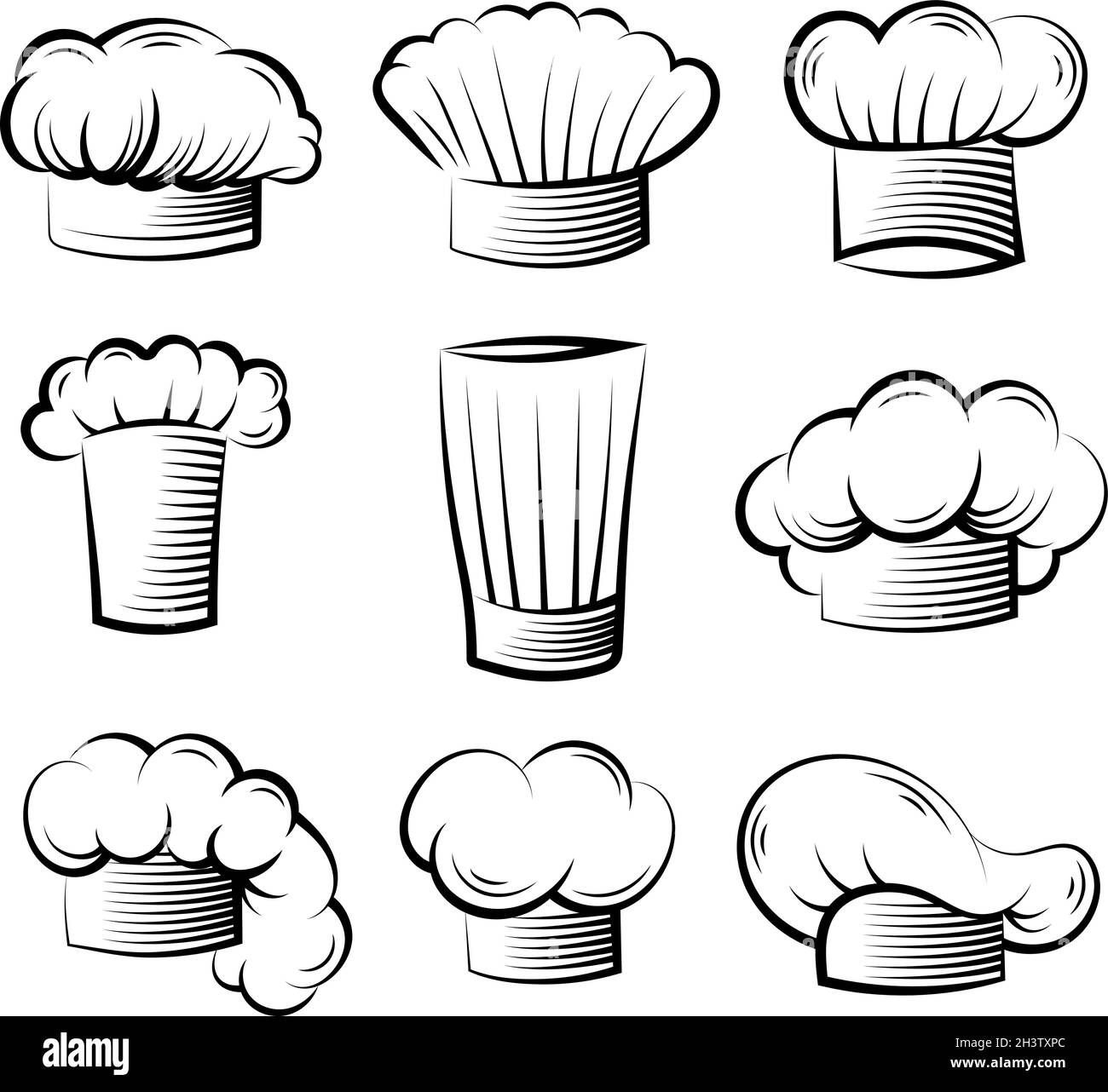 Chef hat. Cook professional clothes for preparing food on kitchen ...