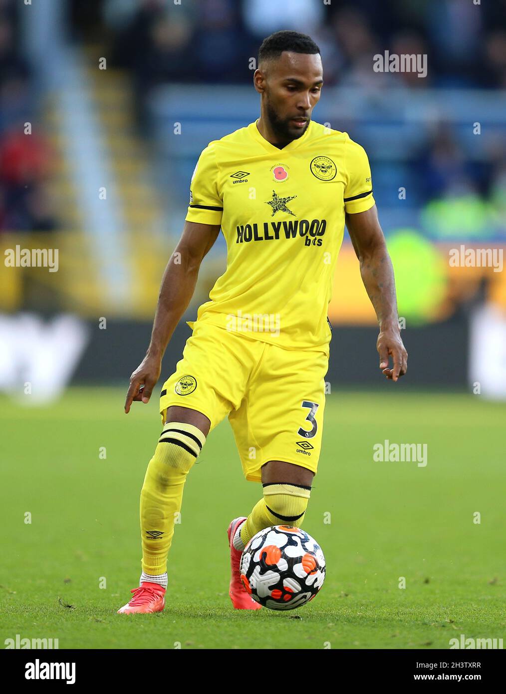 Brentford's Rico Henry during the Premier League match at Turf Moor ...