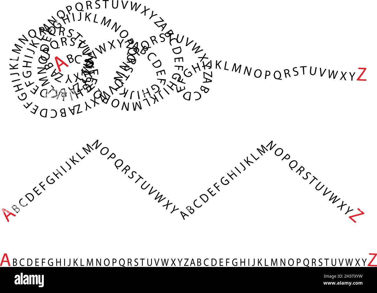 Complicated letters Stock Vector Images - Alamy