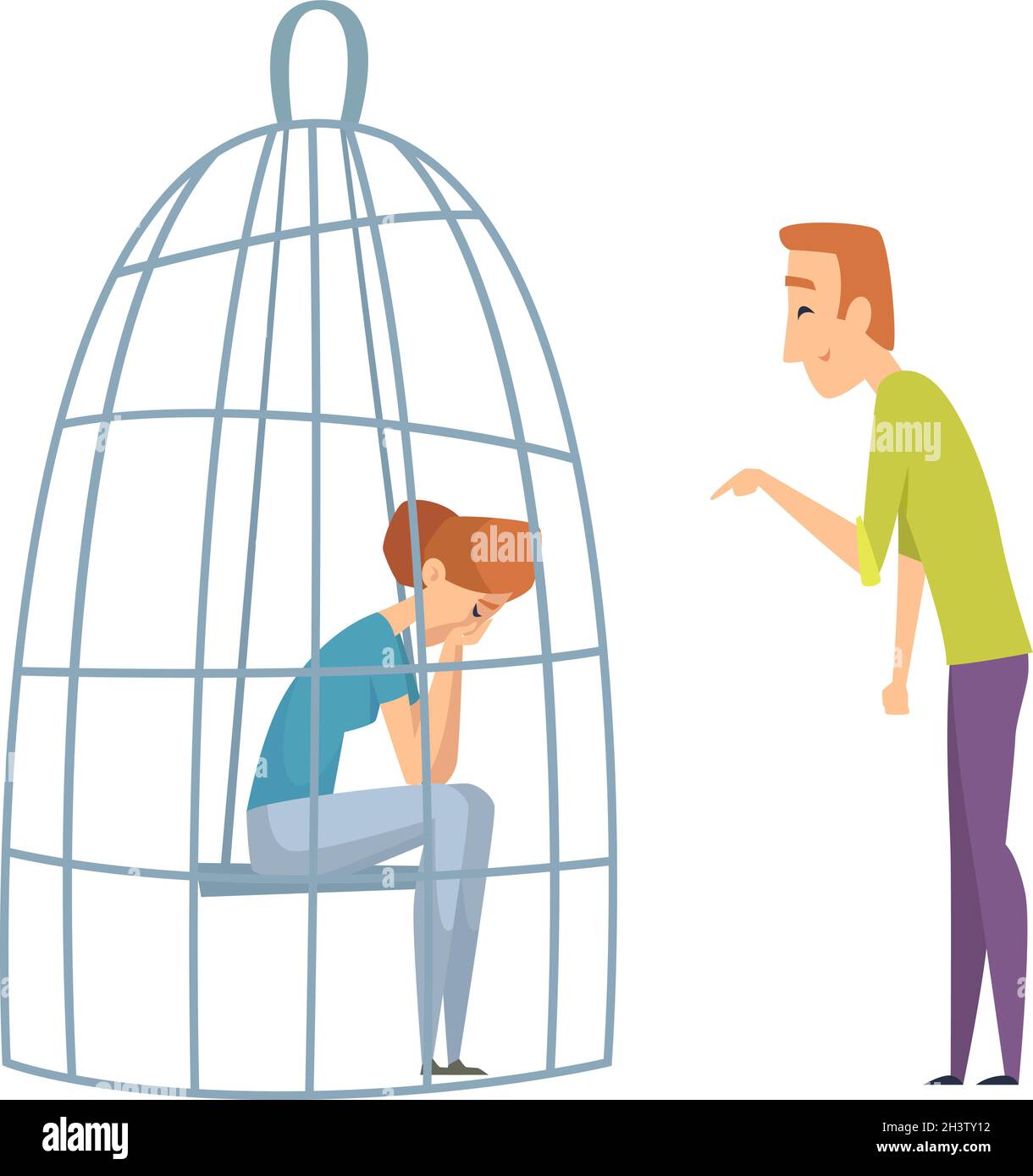 Female caged Stock Vector Images - Alamy